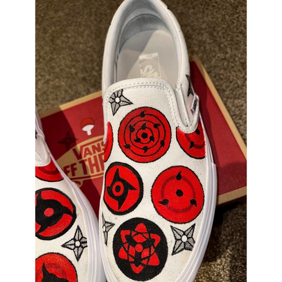 Vans | Shoes | Custom Painted Vans X Naruto Sharingans | Poshmark